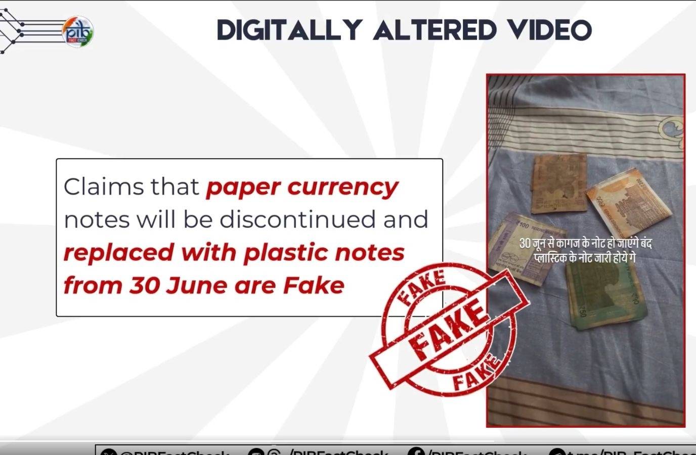 RBI Denies Replacing Paper Currency with Plastic Notes by June 2026 ...